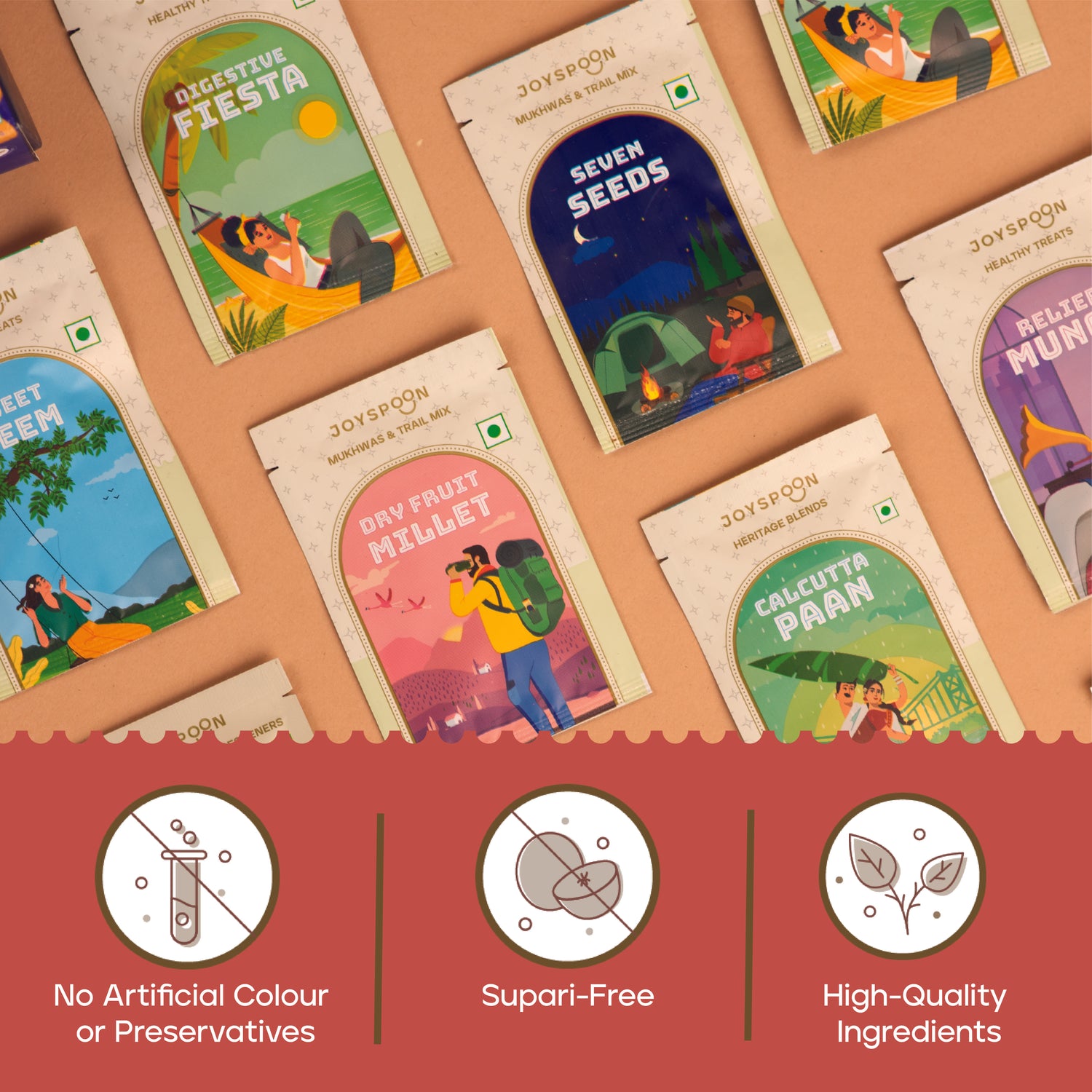 Mukhwas Sachet - Buy Mukhwas Sachet and Pouch (8Pcs)